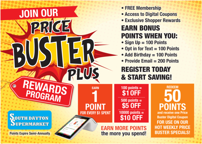Price Buster Plus | South Dayton Supermarket